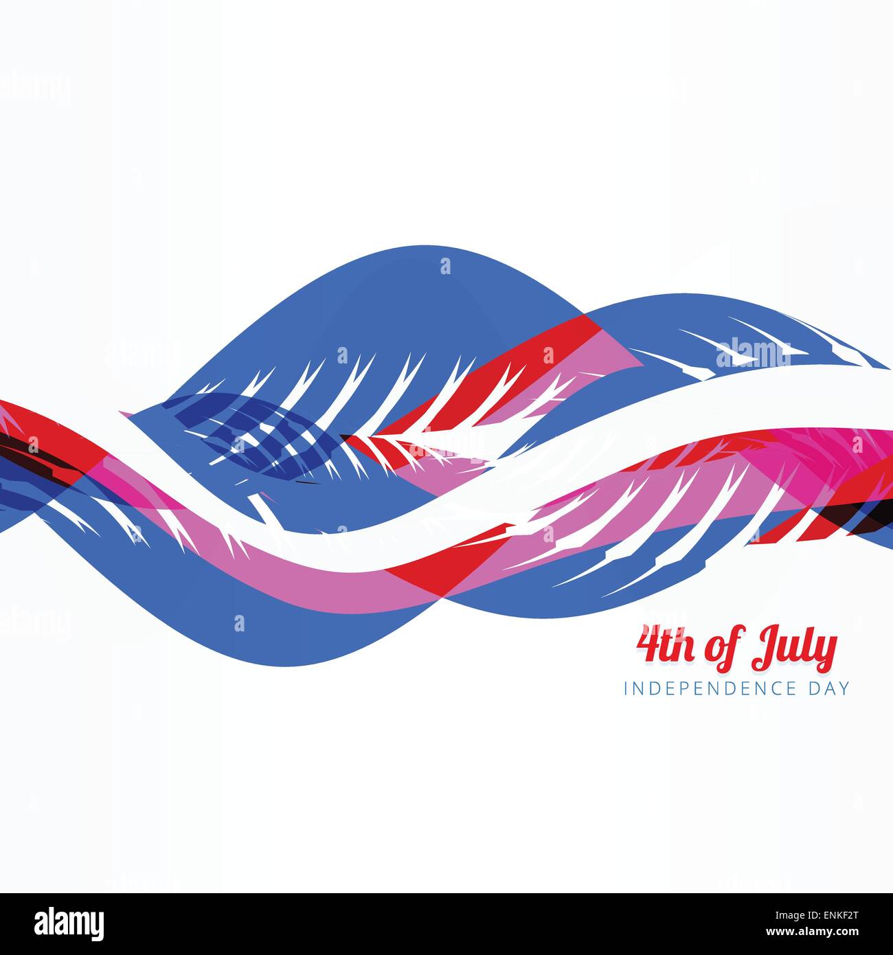 American wave style flag design Stock Vector Images - Alamy