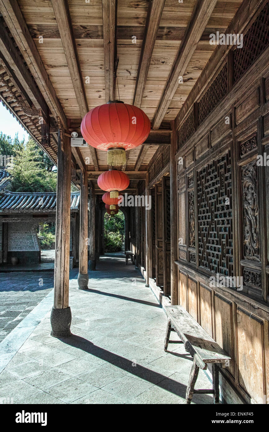 Traditional Chinese building in Yunnan Stock Photo - Alamy
