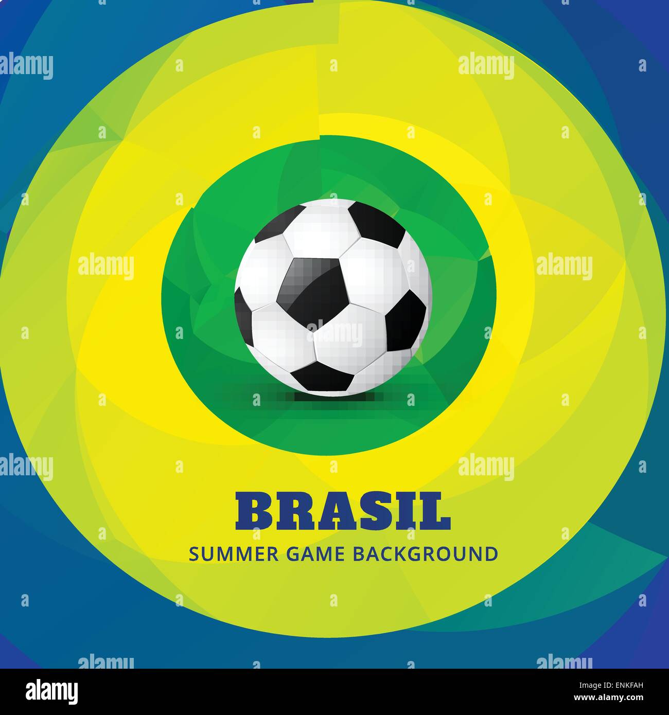 Brazil football Stock Vector Images - Alamy