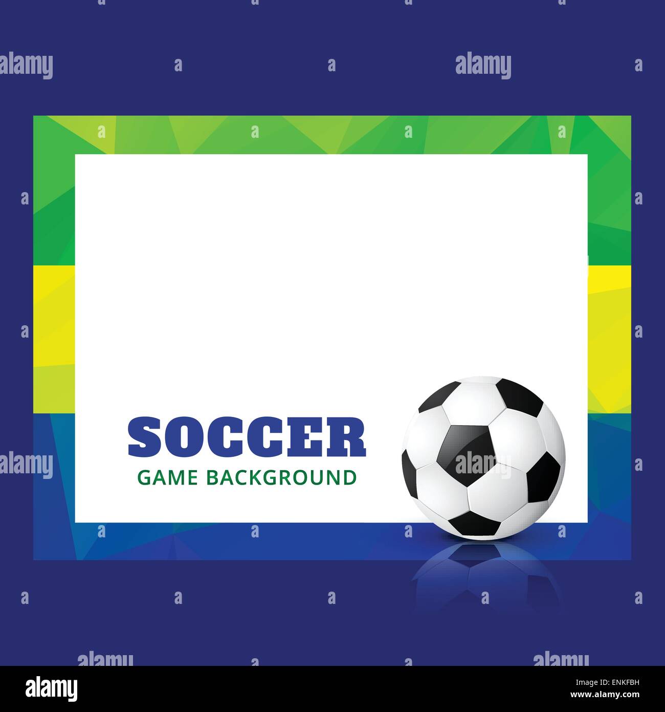 stylish vector football game design with space for your text Stock ...