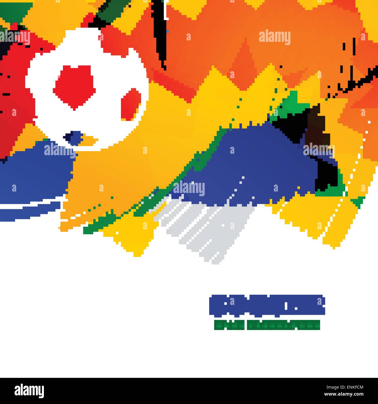 creative colorful football game design background Stock Vector Image ...