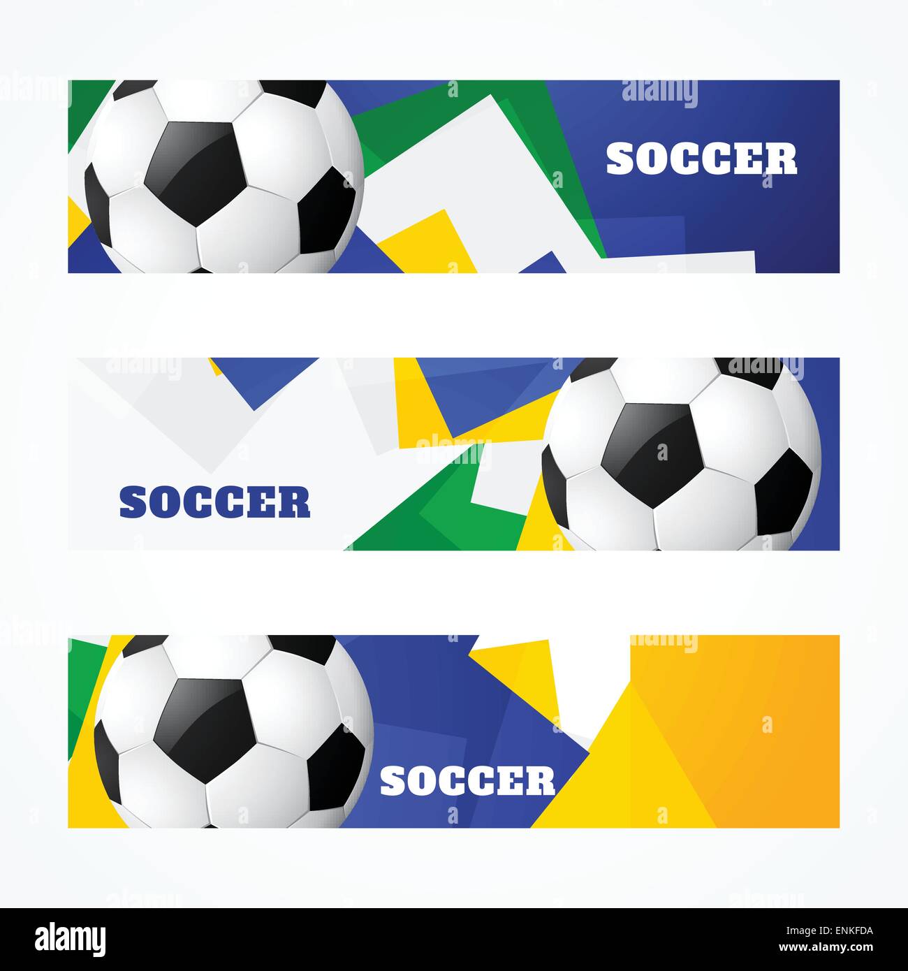 vector football headers set design Stock Vector Image & Art - Alamy