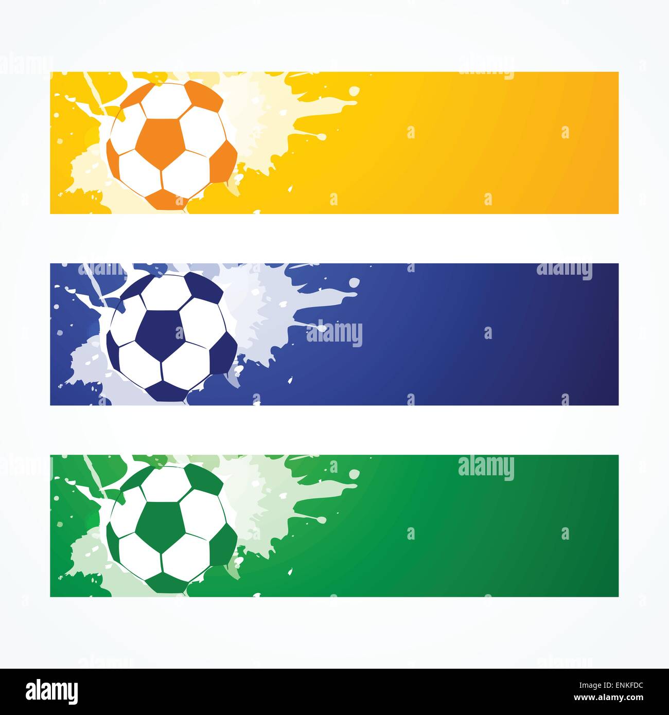 set of three football headers Stock Vector Image & Art - Alamy