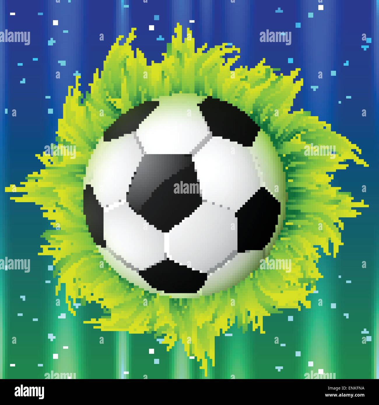 Football with grass Stock Vector Images - Alamy