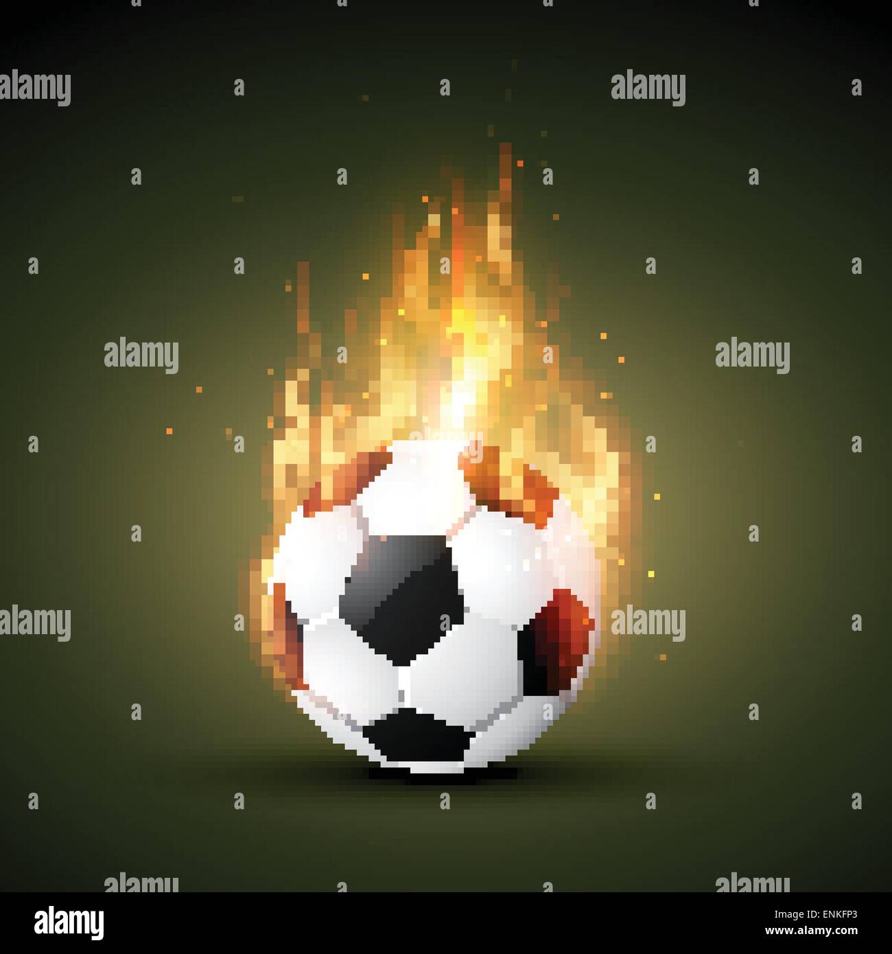 burning in fire football design Stock Vector Image & Art - Alamy