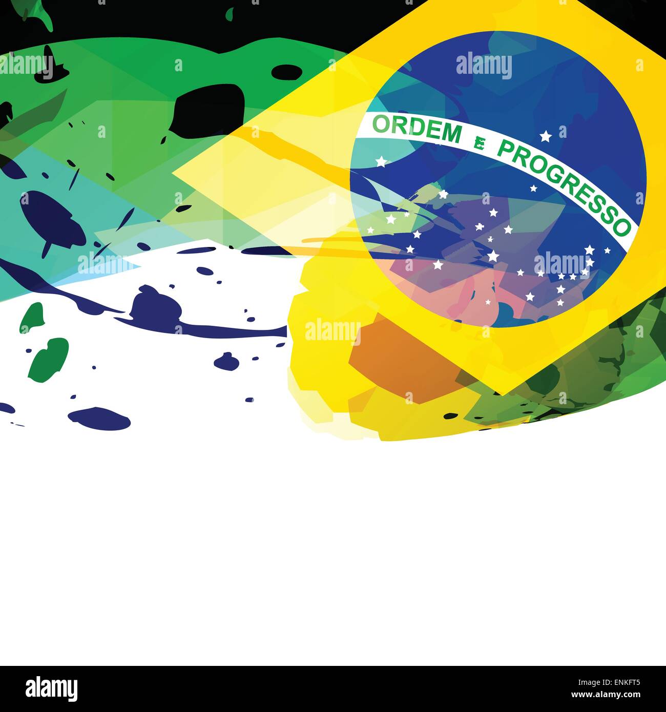 Abstract poster design brasil flag hi-res stock photography and images ...