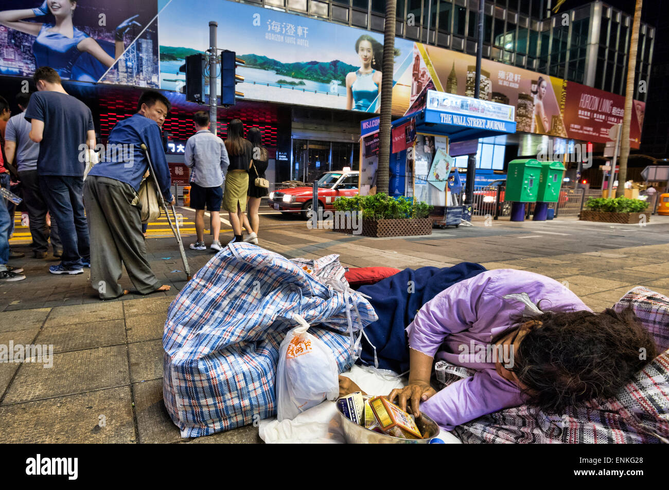 Poverty and homeless people in Hong Kong, China Stock Photo: 82178944 ...
