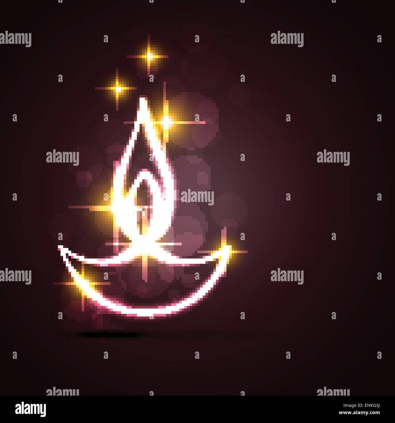 Vector stylish diya diwali hi-res stock photography and images - Alamy