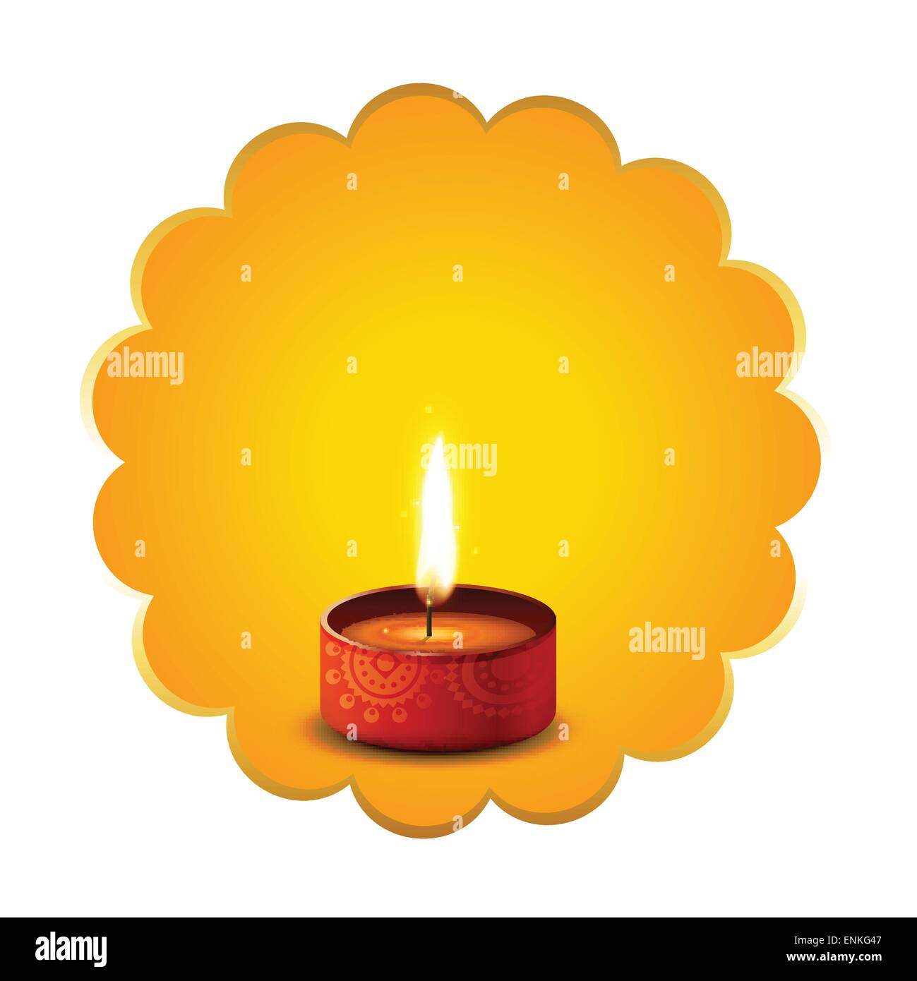 Vector hindu festival diwali diya background Stock Vector Image & Art ...