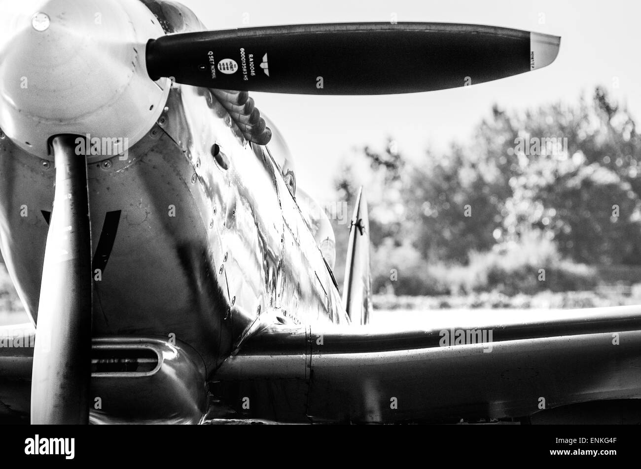 Spitfire Black and White Stock Photos & Images - Alamy