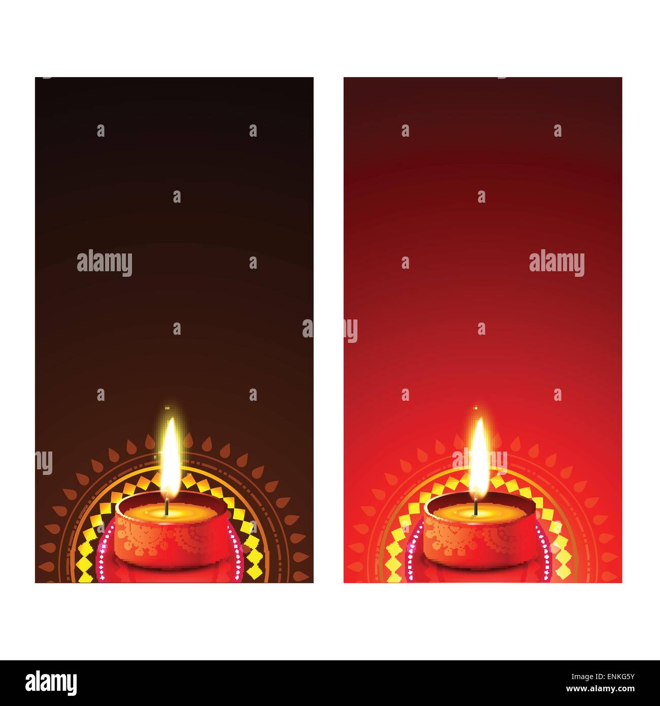 Diya vector vectors Cut Out Stock Images & Pictures - Alamy