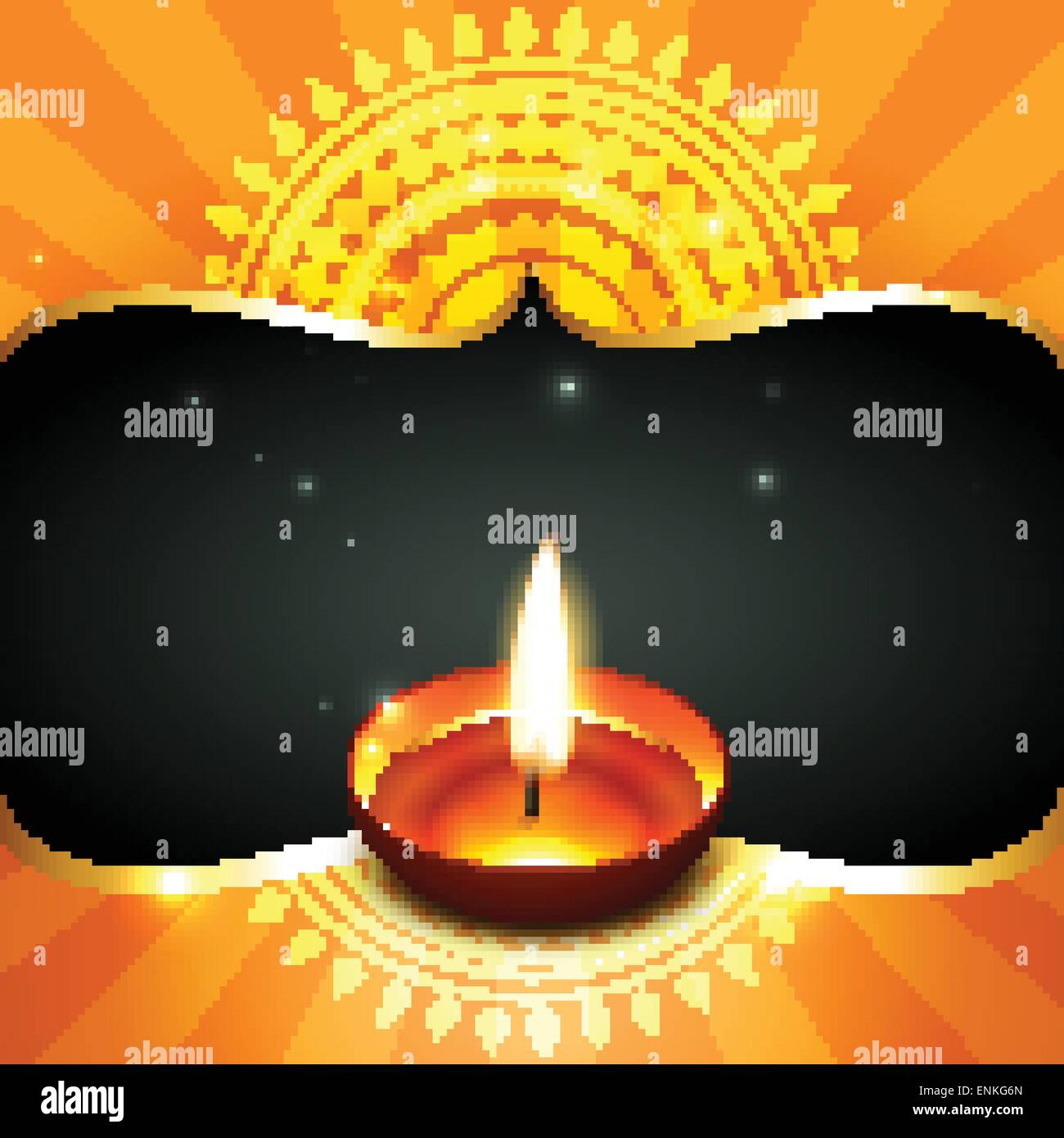 Vector artistic diwali diya Stock Vector Image & Art - Alamy