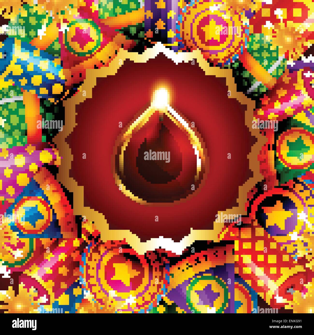 Vector attractive background of diwali Stock Vector Image & Art - Alamy