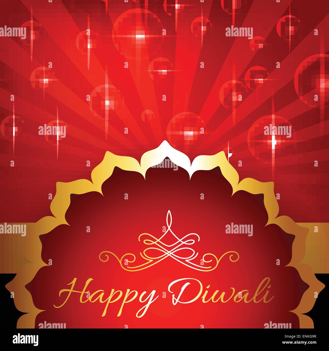 Vector beautiful diwali card with space for your text Stock Vector ...