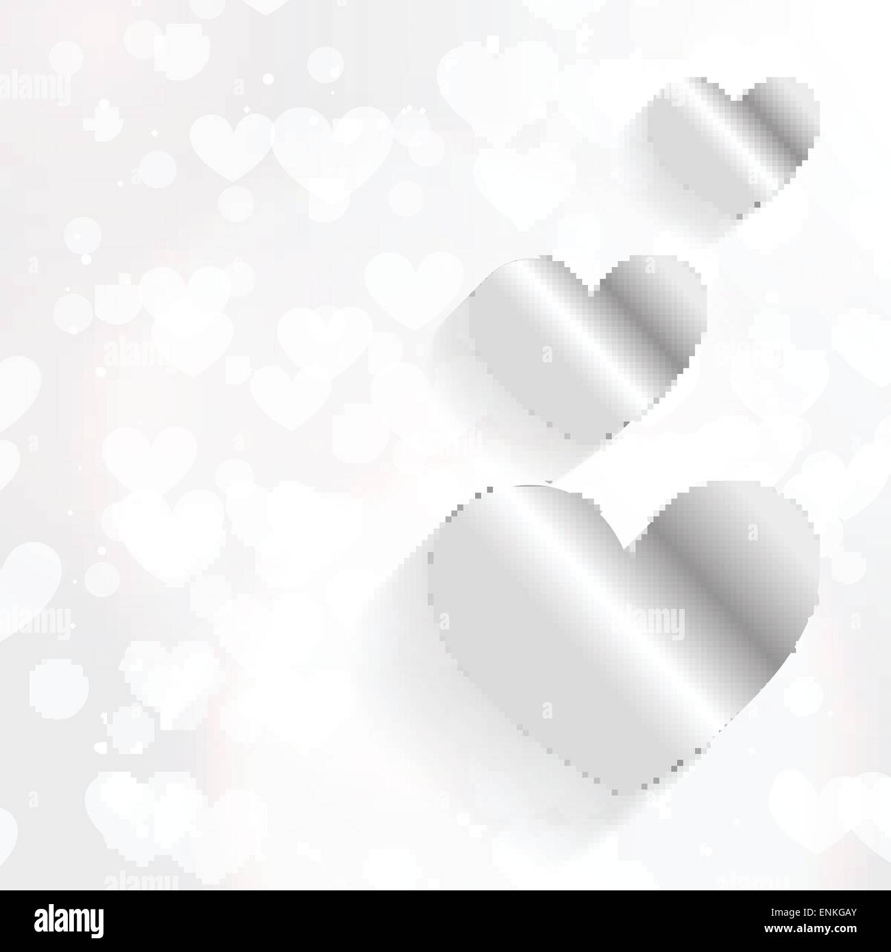 vector illustration of shiny hearts background Stock Vector Image & Art ...