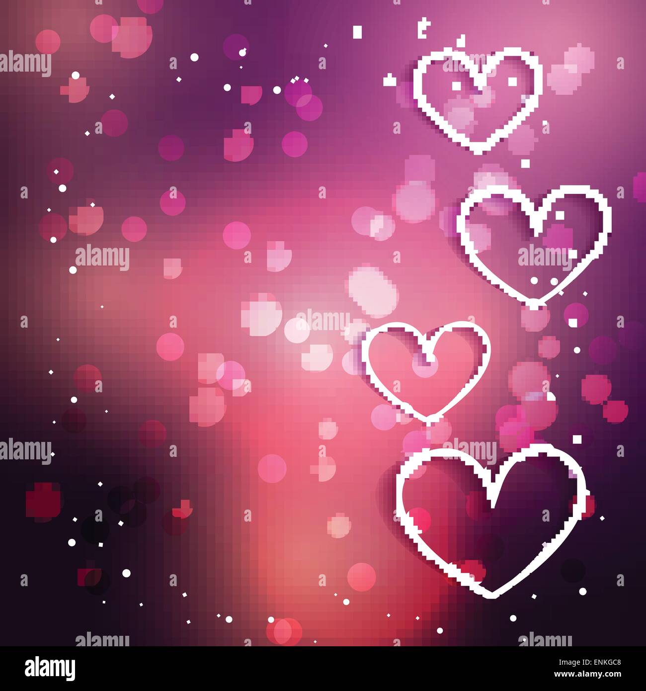 Bokeh romance Stock Vector Images - Alamy