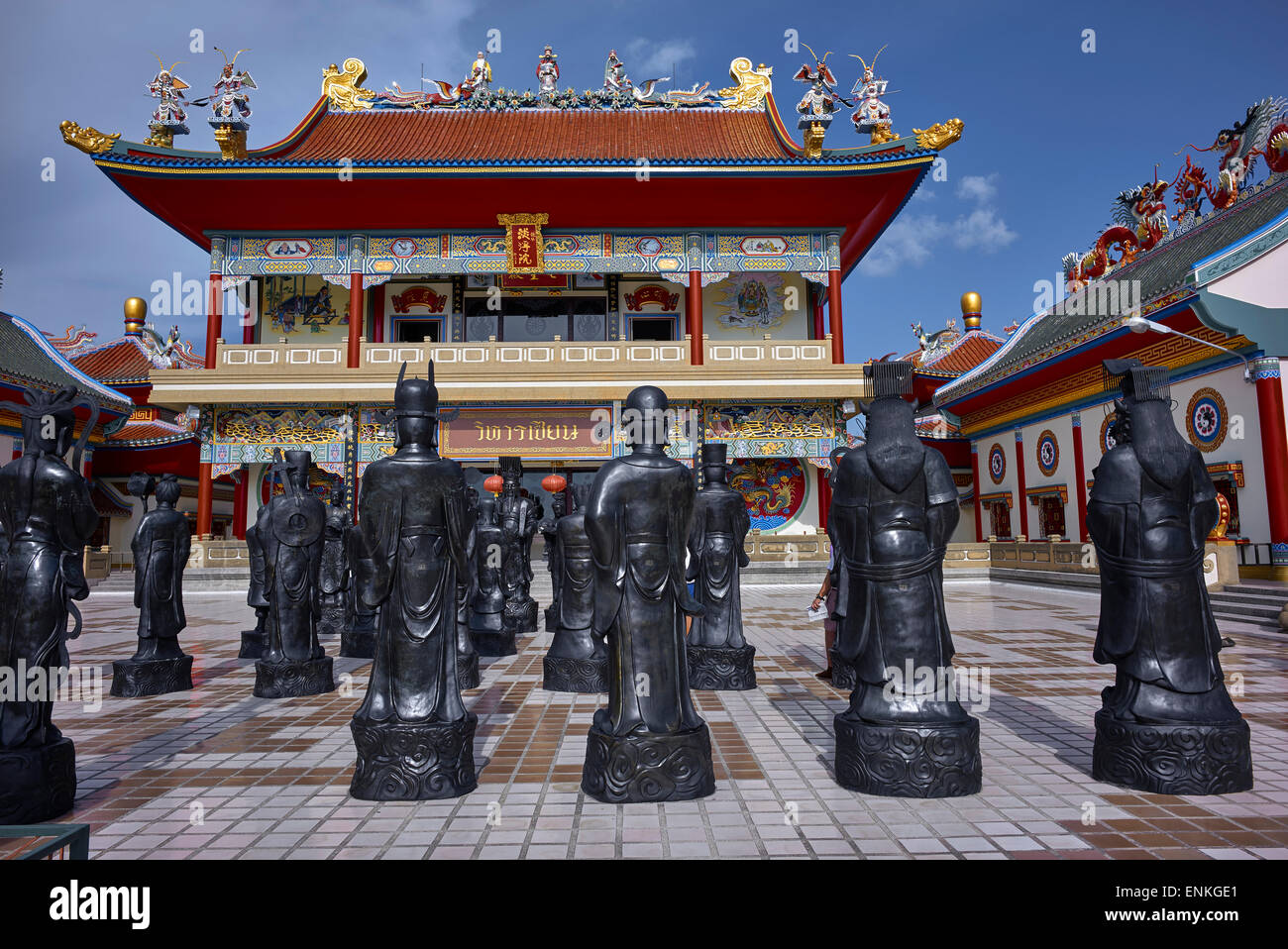 Chinese Temple. Wihan Sian Pattaya Thailand S. E. Asia Stock Photo - Alamy