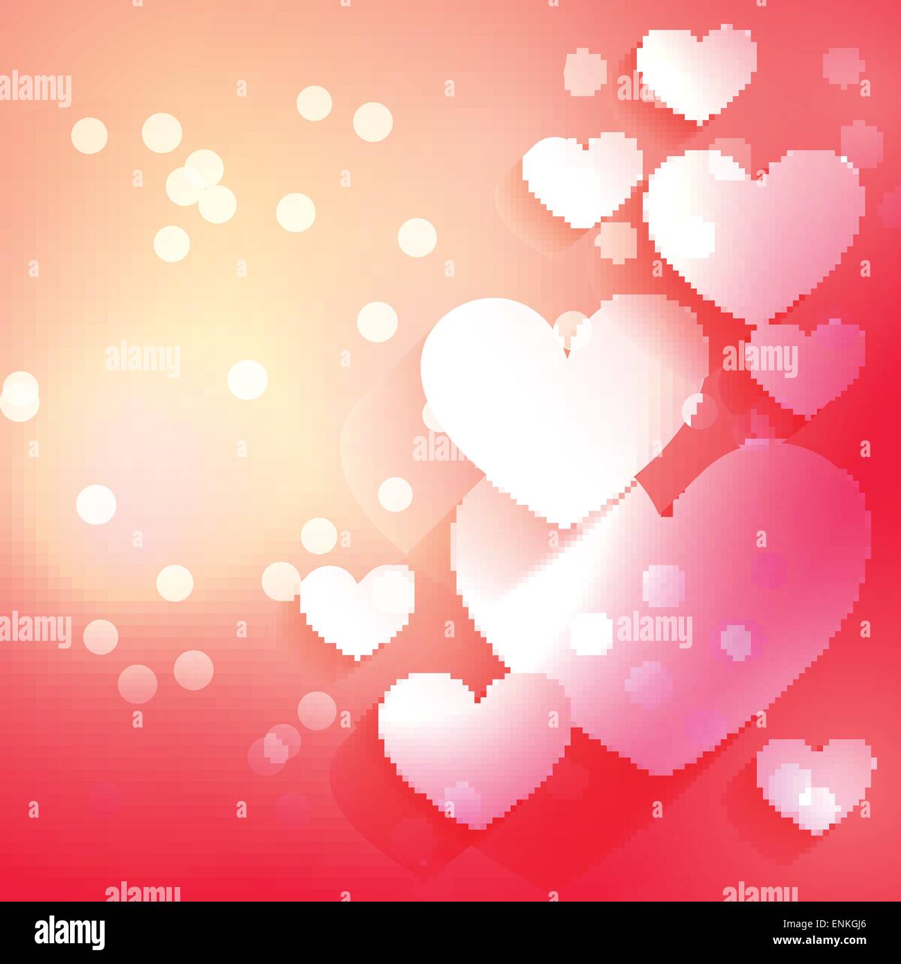 vector heart background illustration Stock Vector Image & Art - Alamy