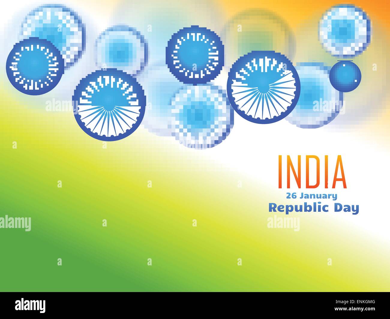 vector republic day design celebrated on 26 january made with wheel in ...