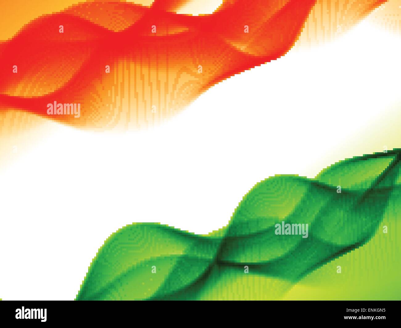 vector indian flag design made in wave style Stock Vector Image & Art ...