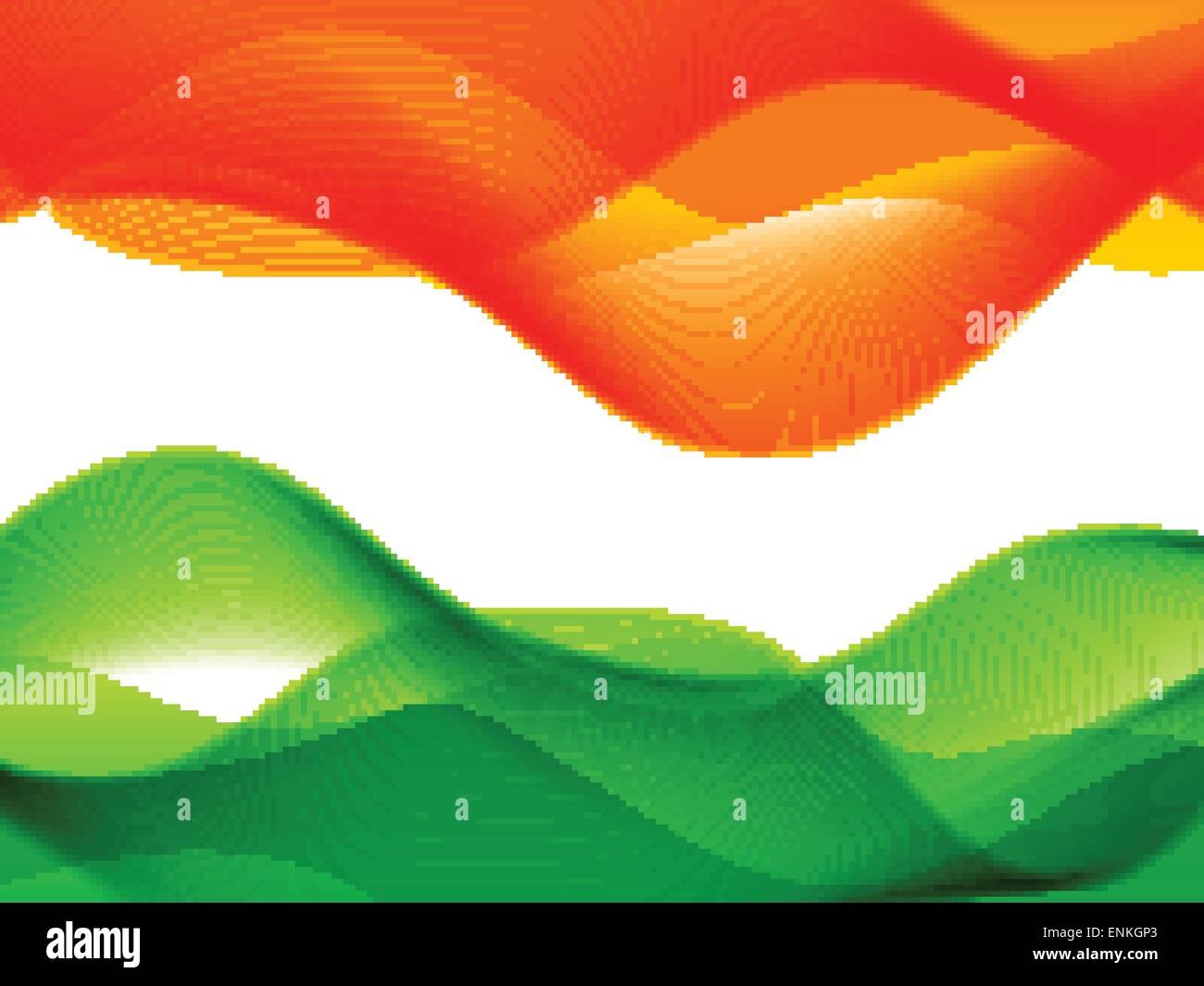 vector wave style lines flowing making indian flag design Stock Vector ...