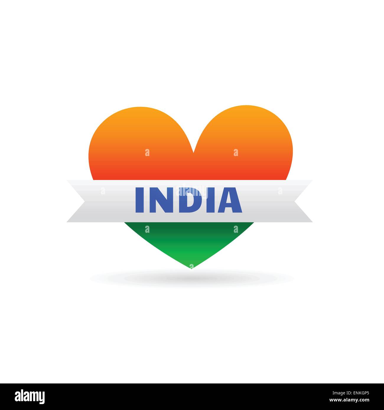 indian flag style making heart design showing love towards nation india ...