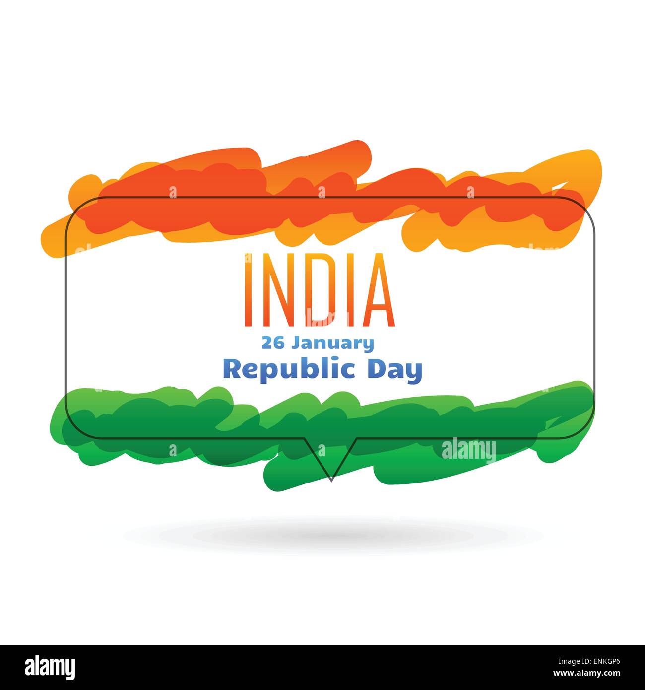 indian flag style vector design with space to write your message Stock ...