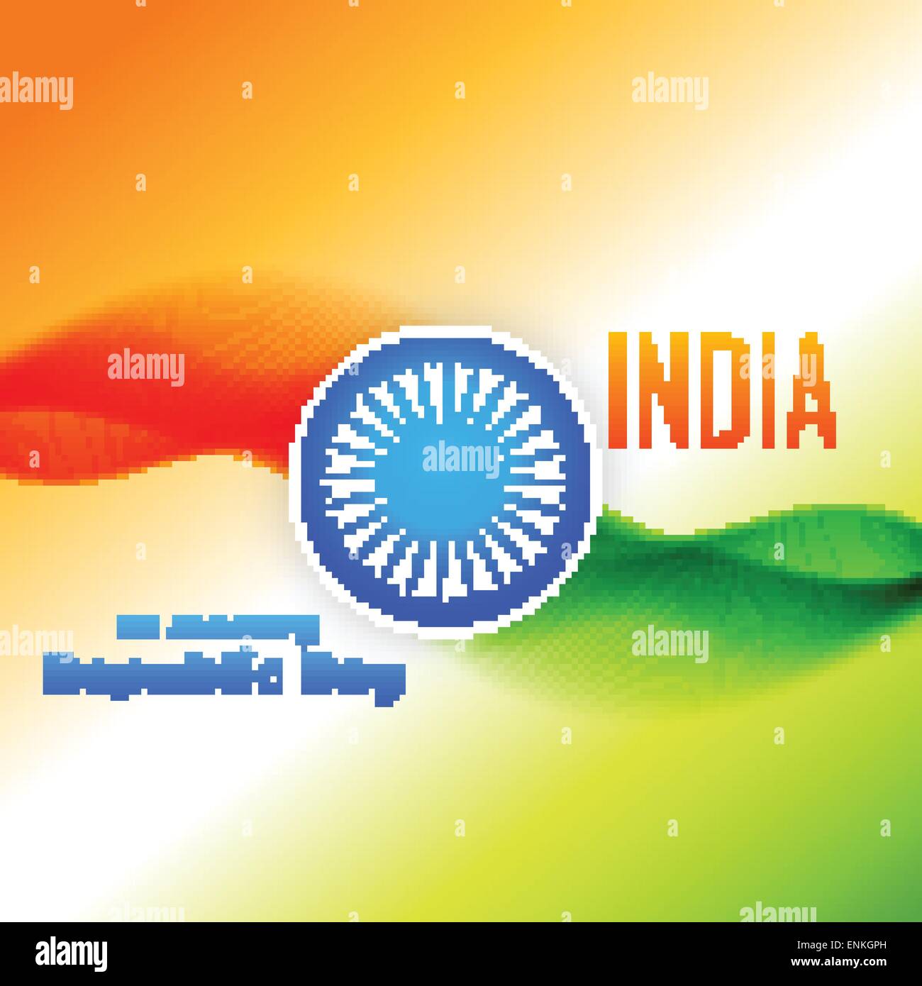 Tri color indian flag design hi-res stock photography and images - Alamy