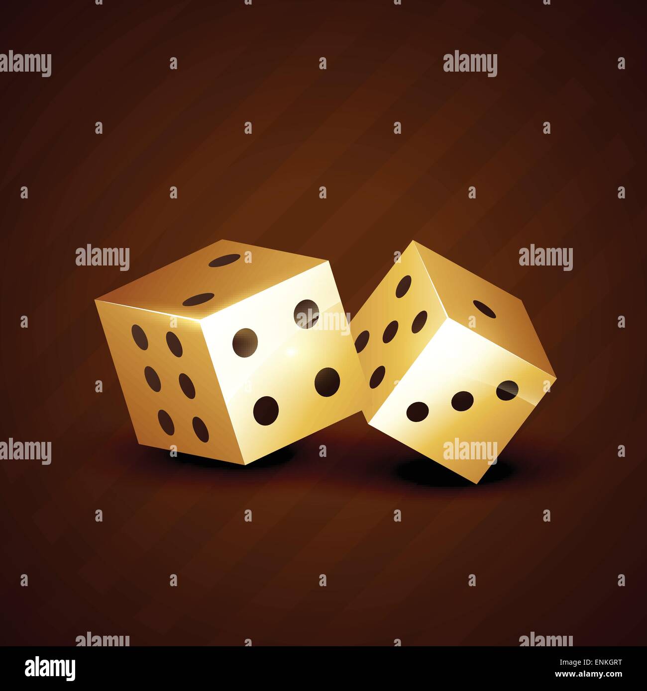 Dice emblem Stock Vector Images - Alamy