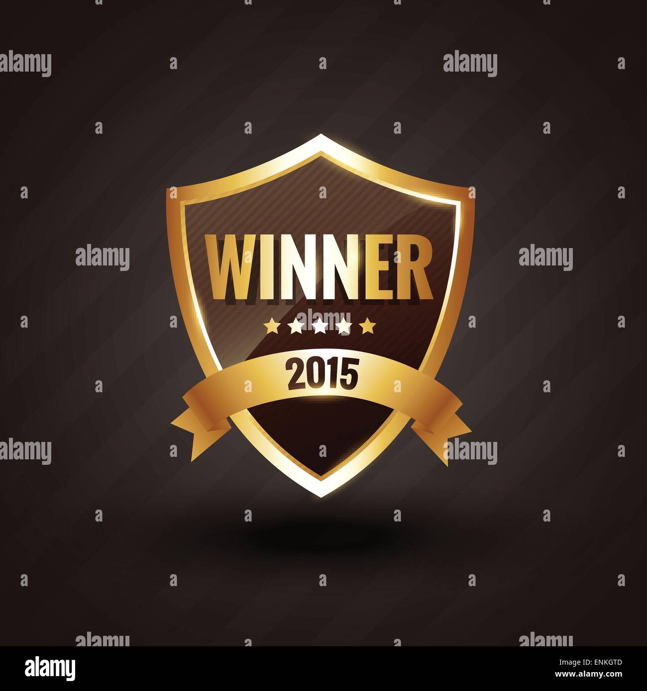 winner of 2015 golden label vector design badge illustration Stock ...