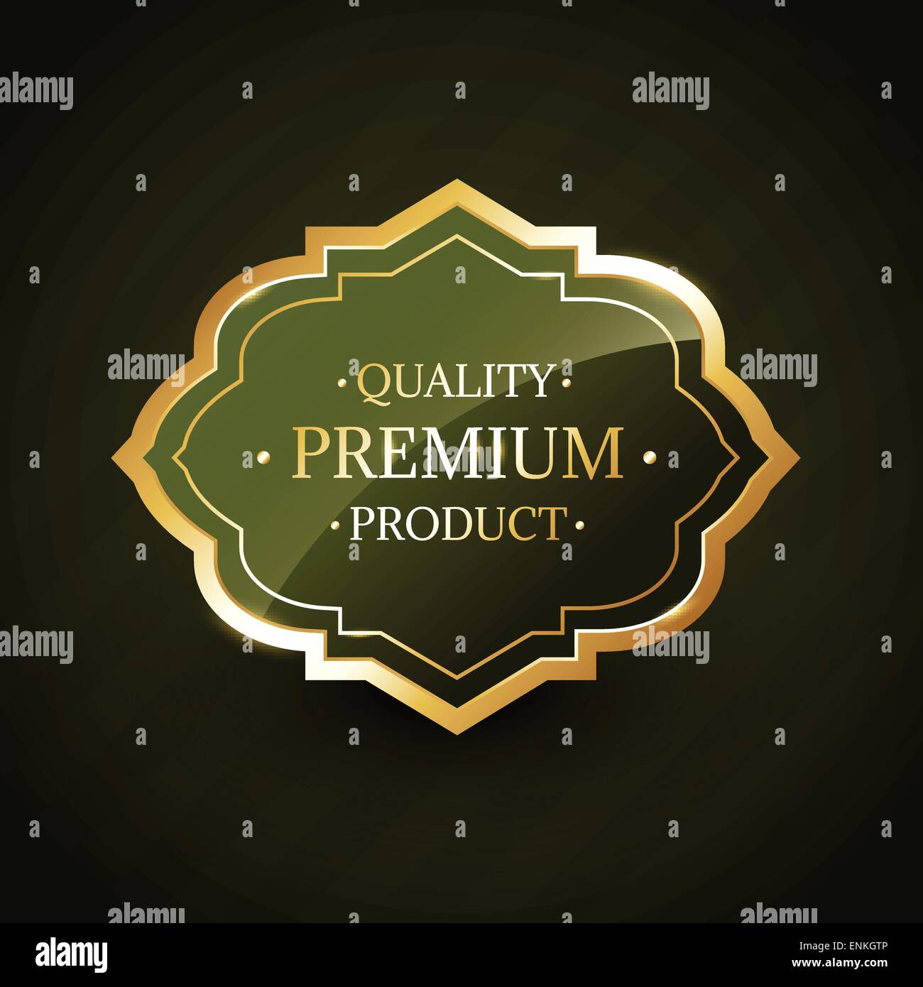 premium product golden quality label badge design vector illustration ...
