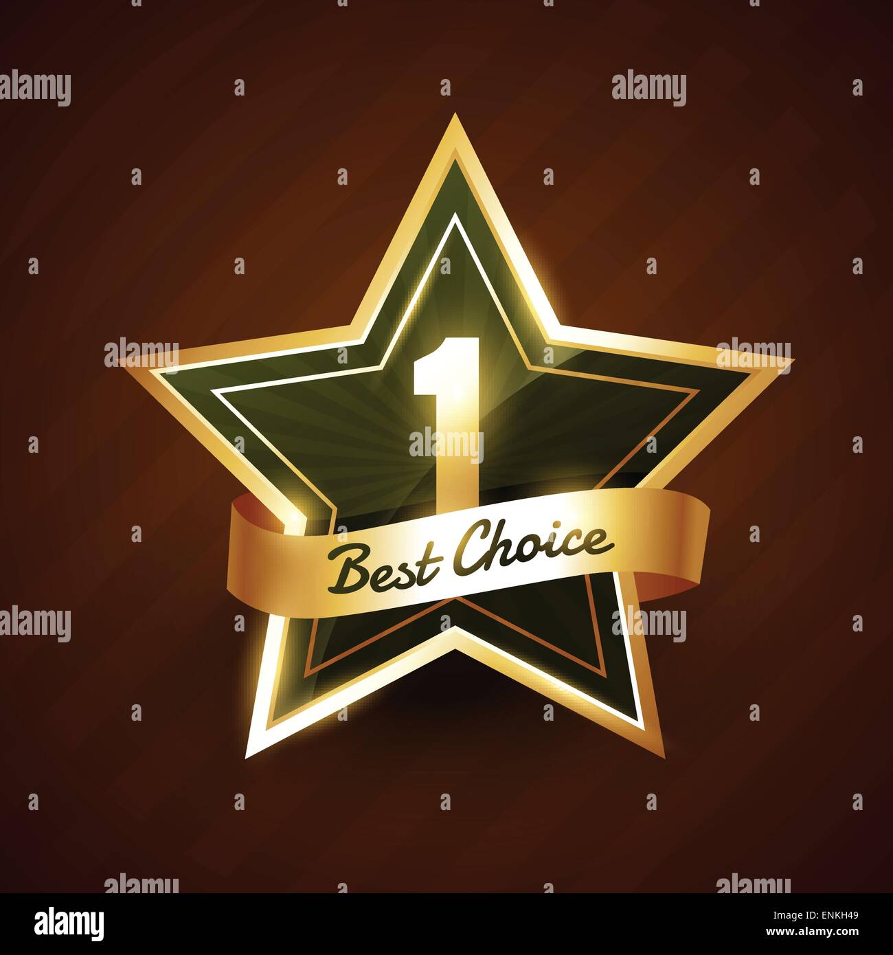 no. 1 best choice golden label badge vector design Stock Vector Image ...