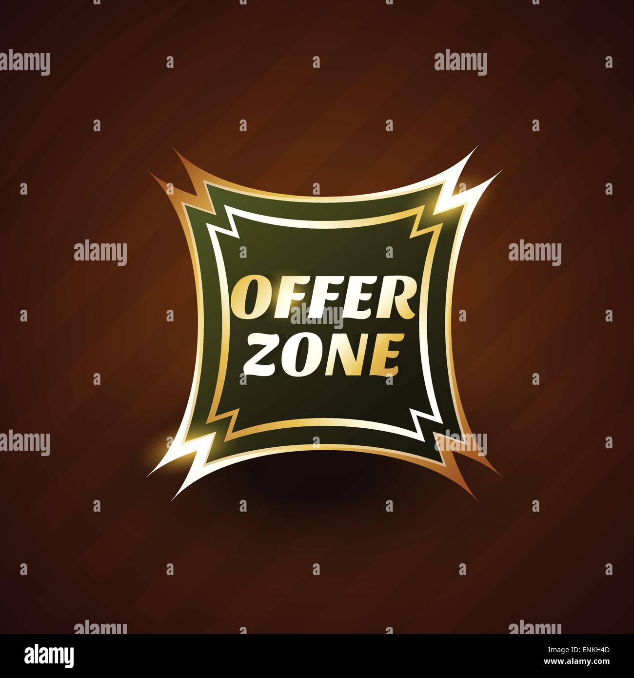 offer zone premium golden label design vector Stock Vector Image & Art ...