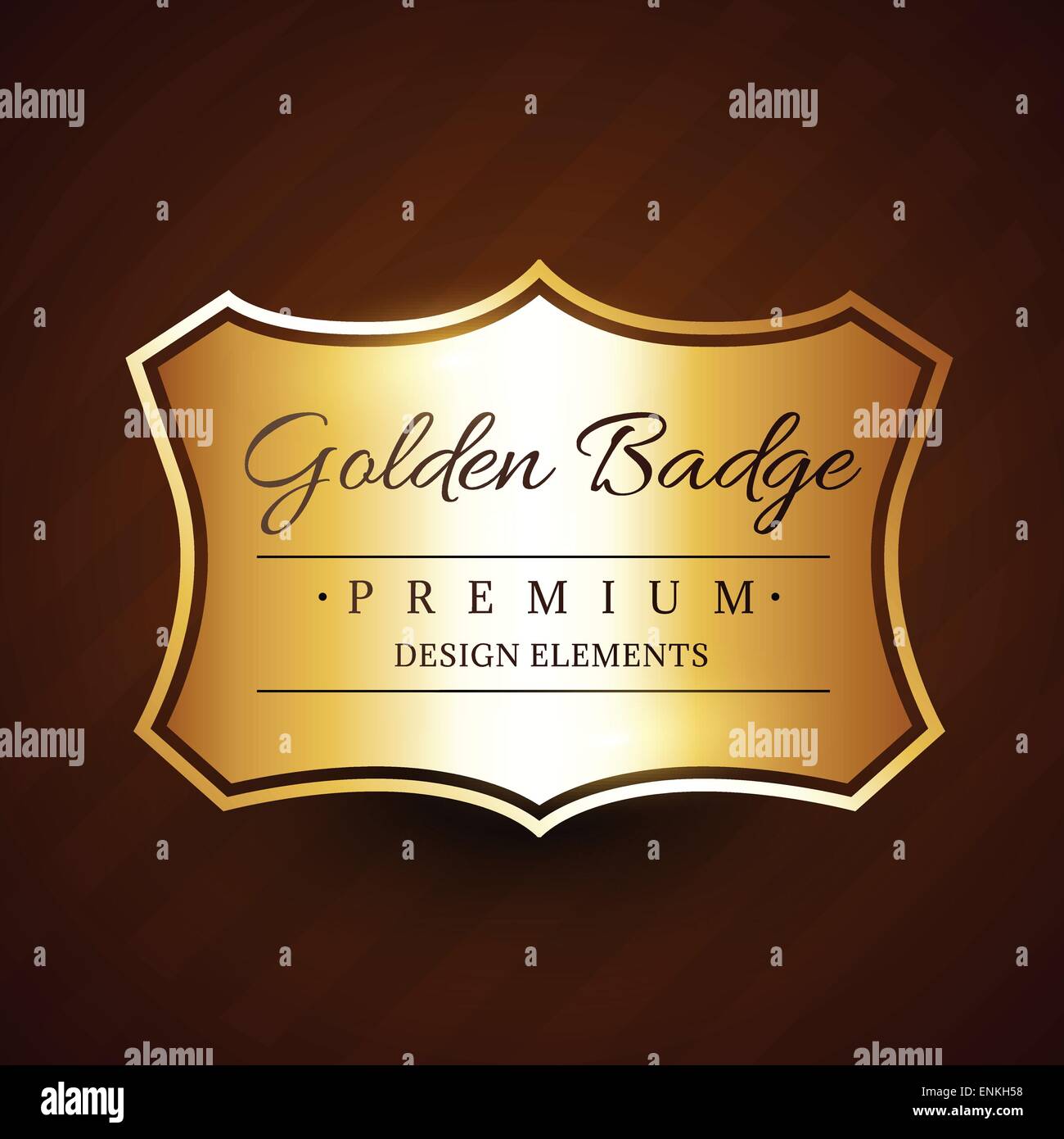 golden premium badge label design element vector Stock Vector Image ...