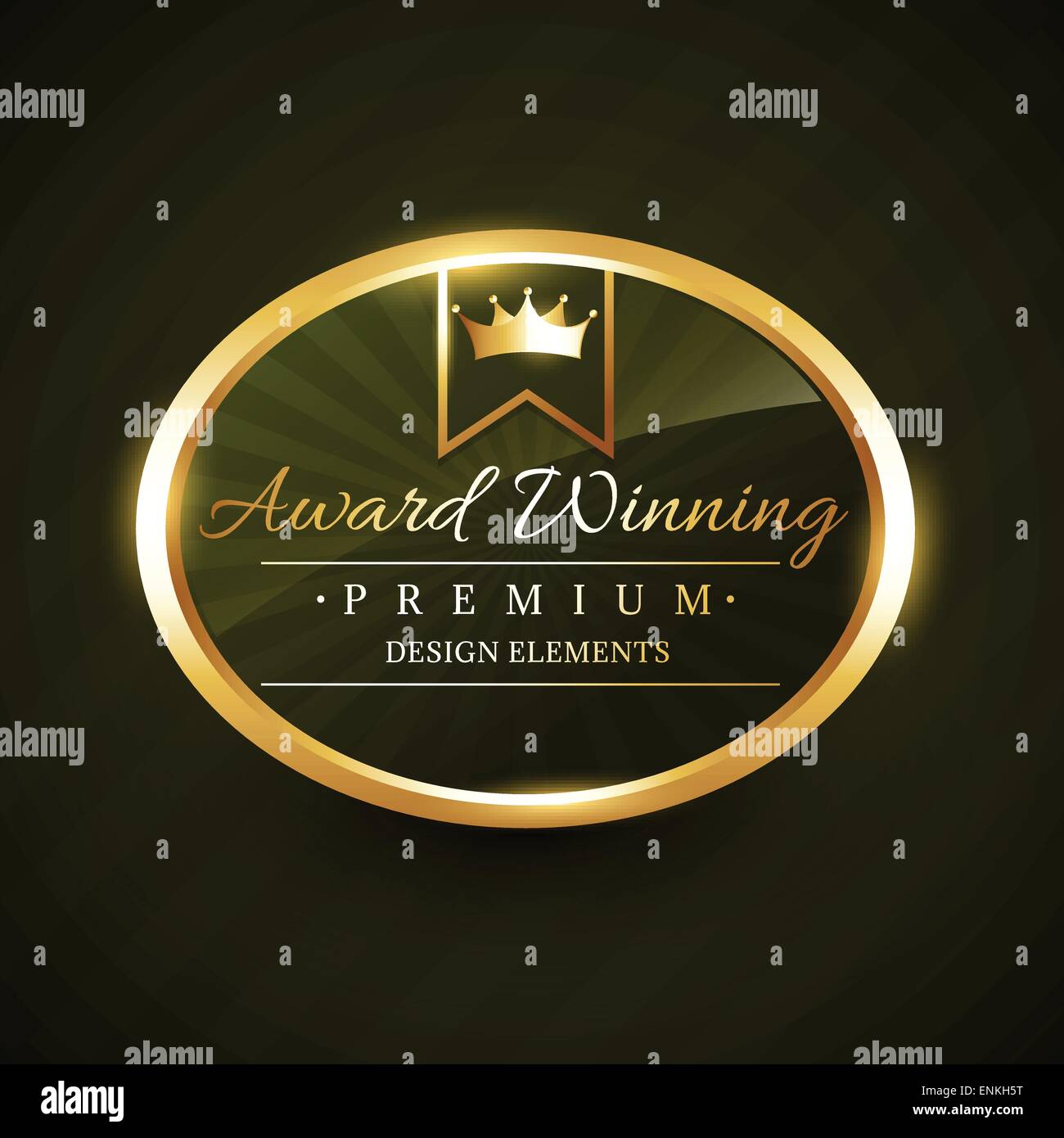 beautiful award winner golden label badge vector design illustration ...