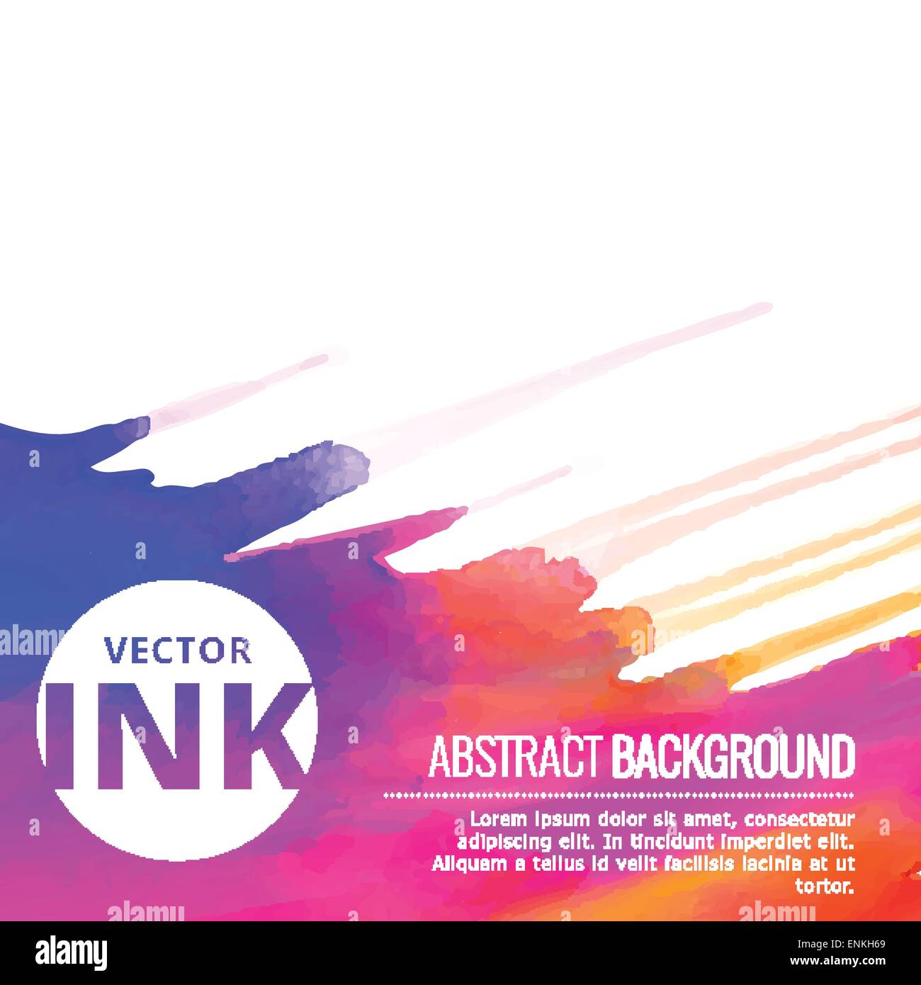 beautiful vector colorful ink splash design background Stock Vector ...