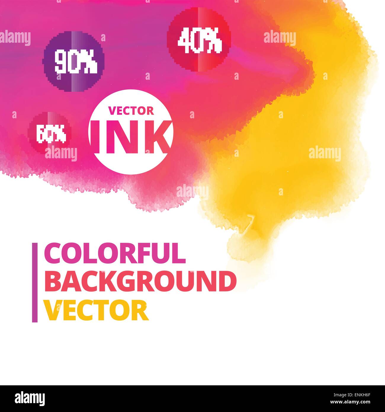 ink splash colors vector background design illustration Stock Vector ...