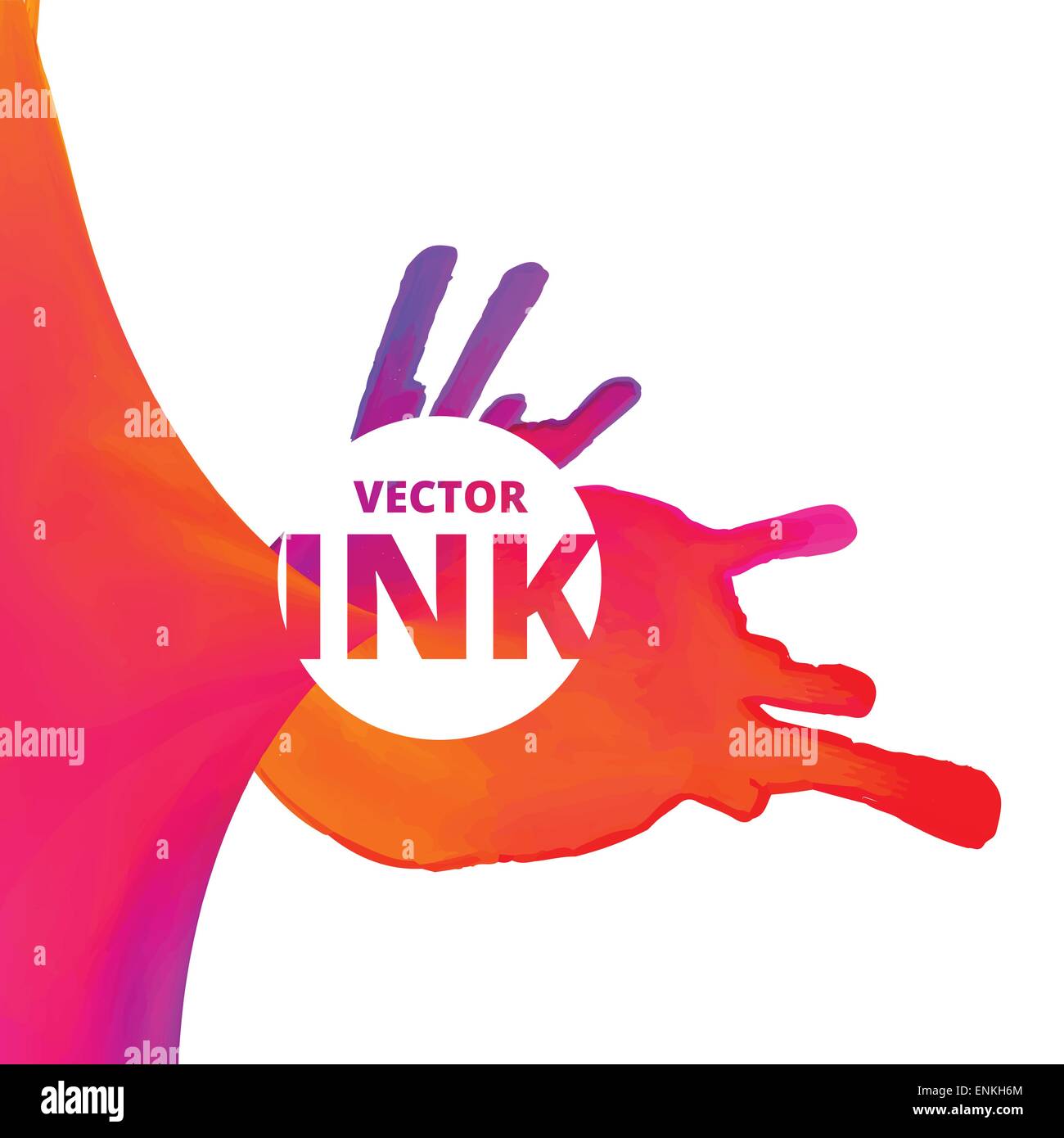 vector flow of ink background design illustration Stock Vector Image ...