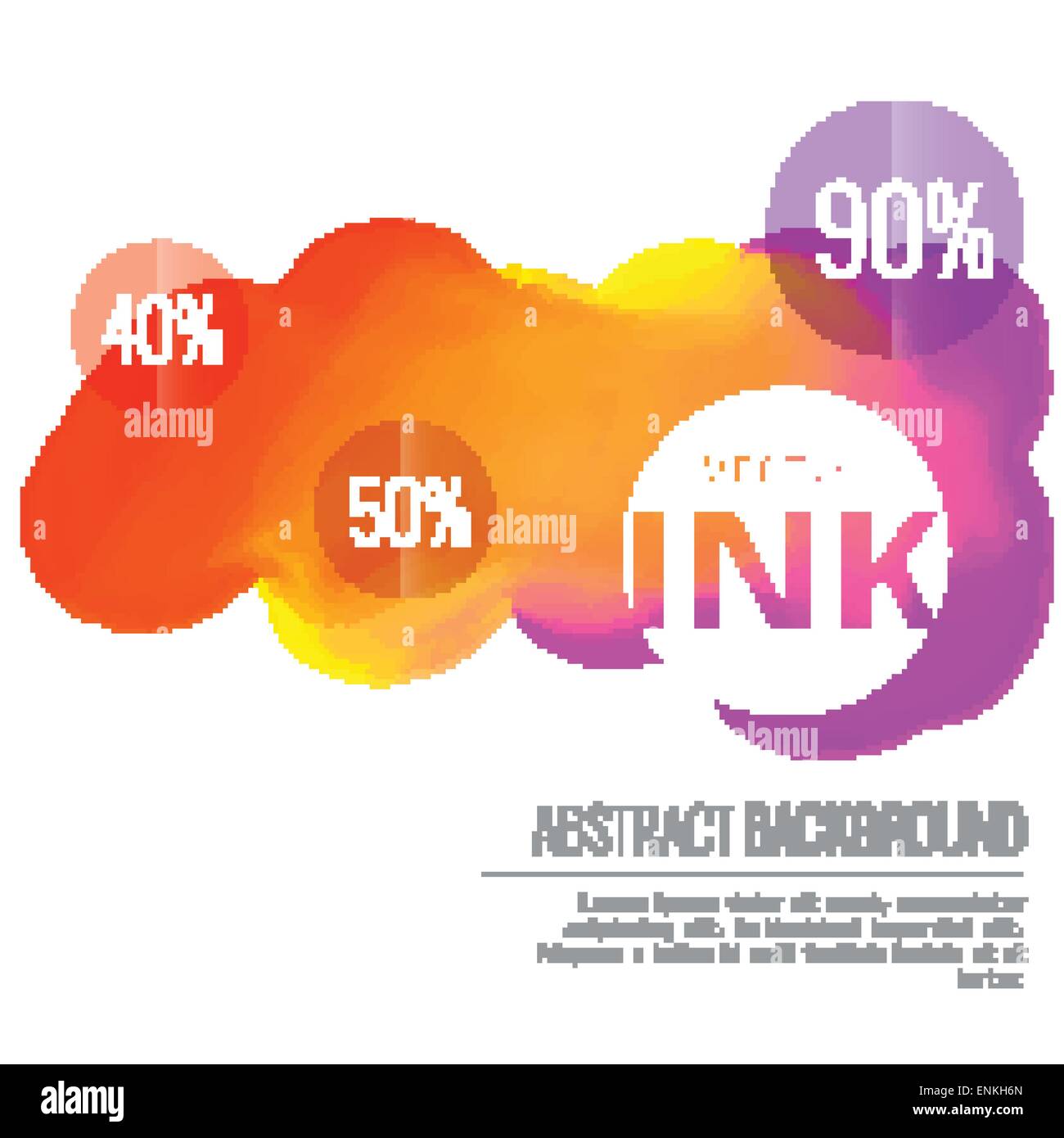 colorful ink splash flowing vector design background illustration Stock ...