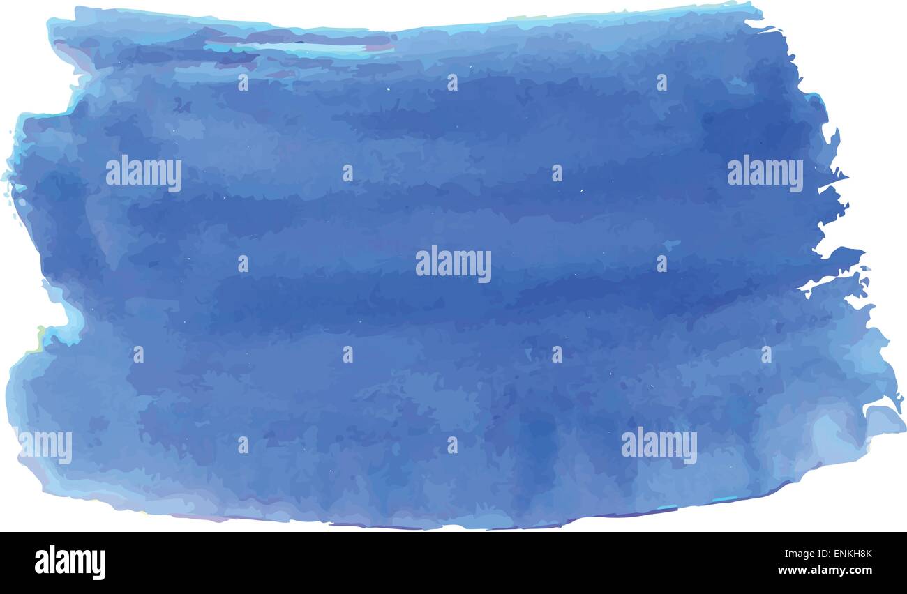 Blue wash painting background design. Hand made watercolor - vector ...