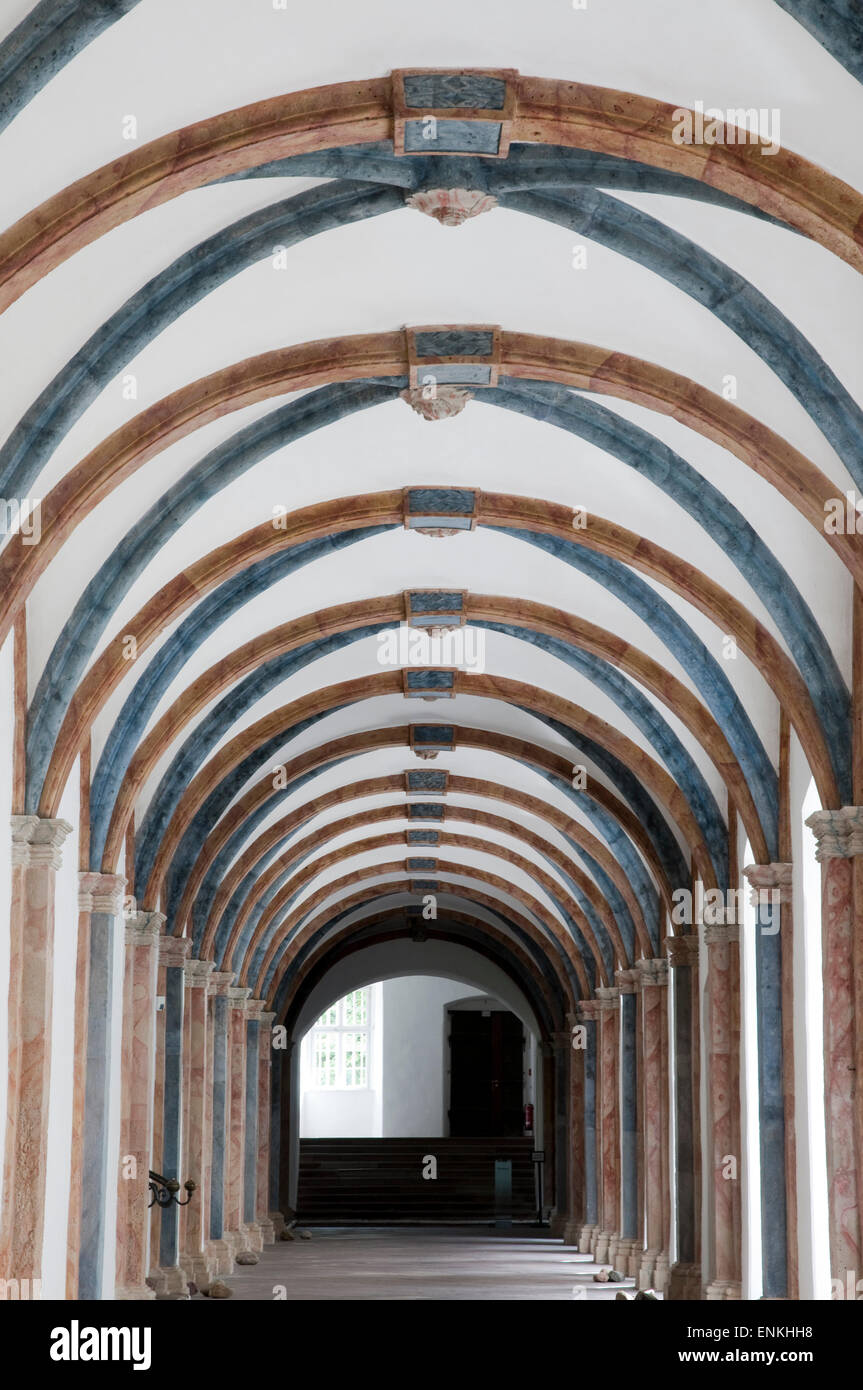 cloister, Corvey Abbey, UNESCO world heritage site, Weserbergland ...