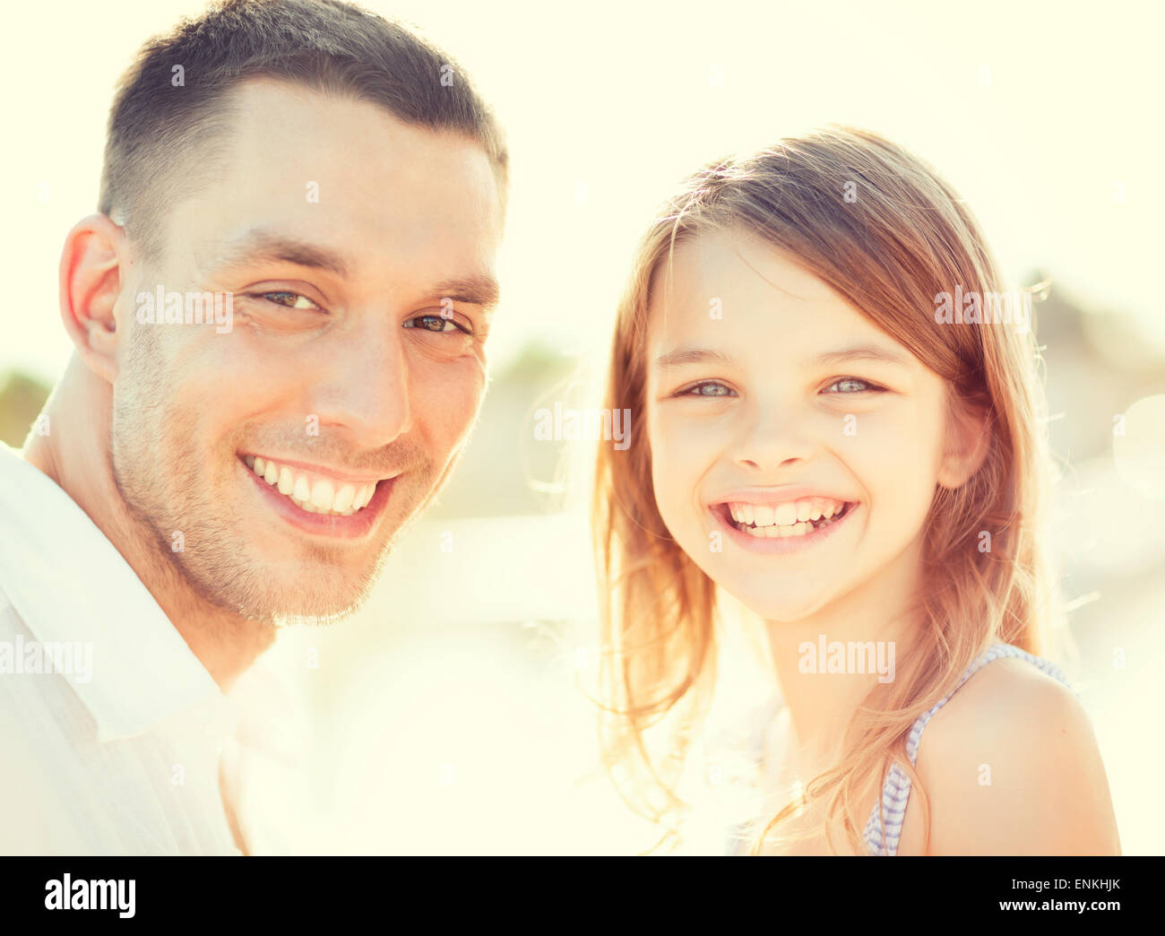 happy father and child girl having fun Stock Photo - Alamy
