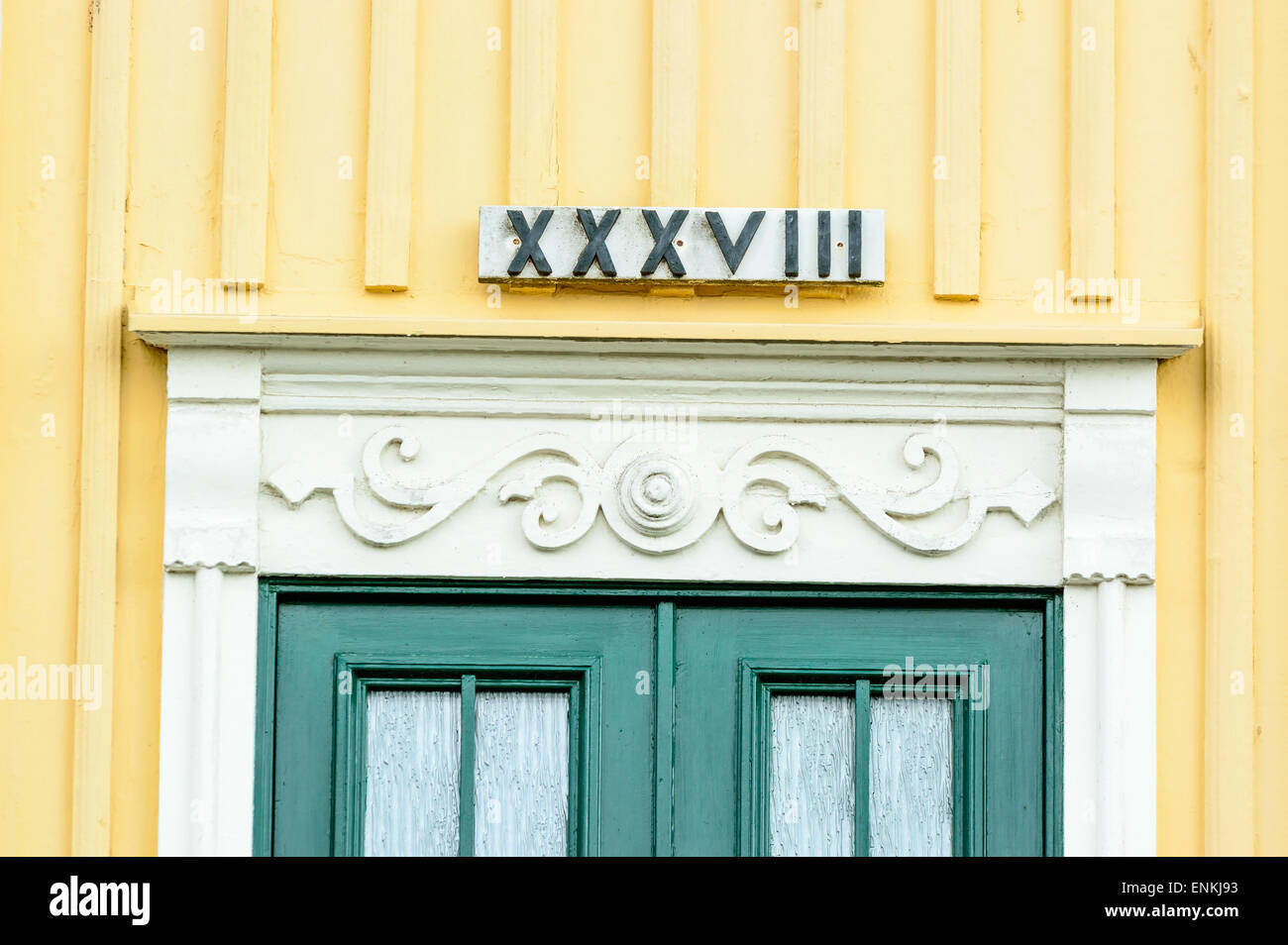 Wood door frame hi-res stock photography and images - Alamy