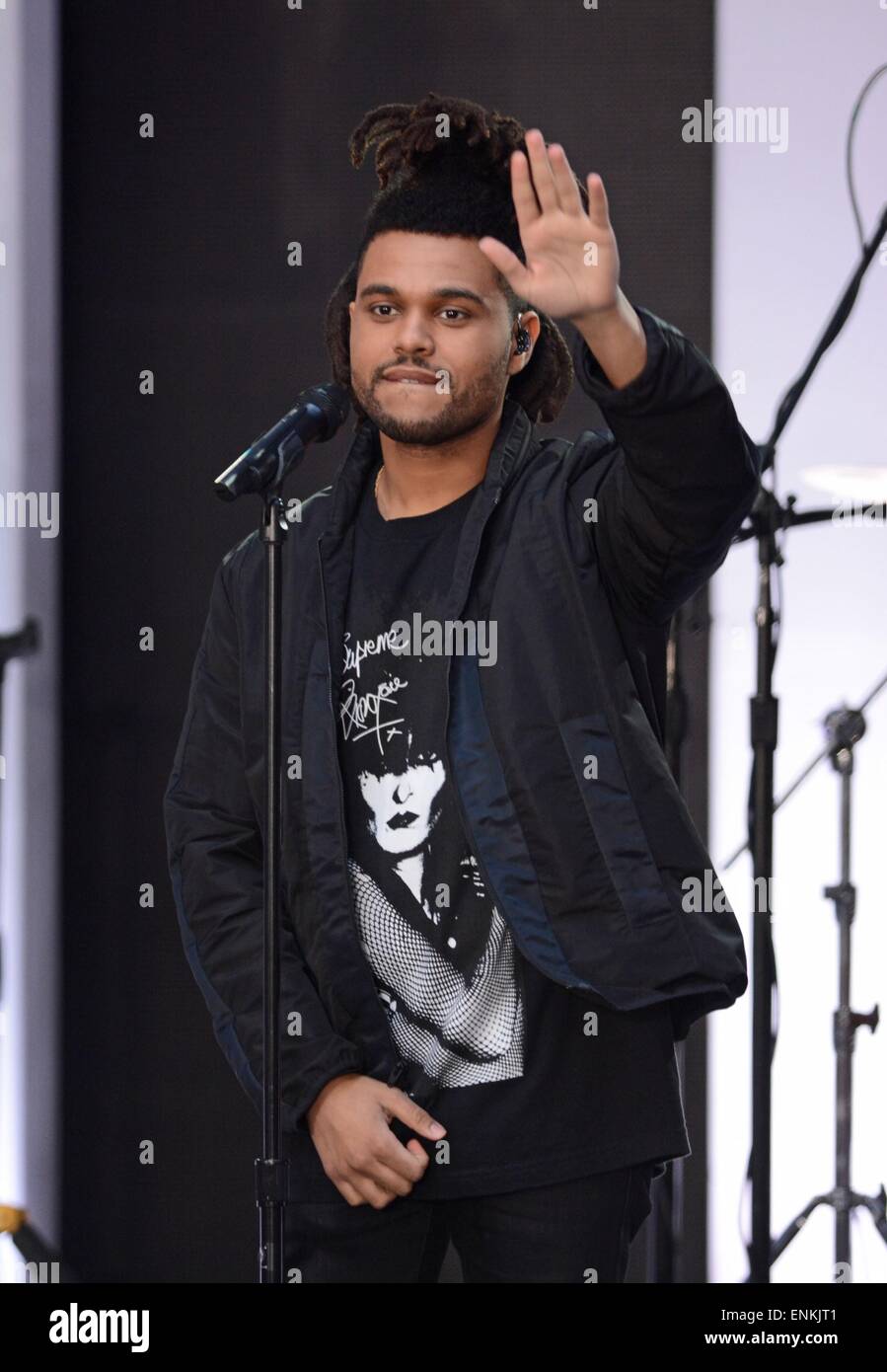 New York, NY, USA. 7th May, 2015. Abel Tesfaye on stage for NBC Today ...