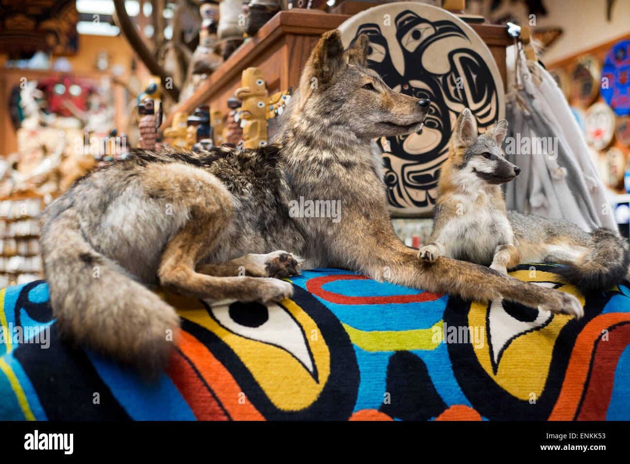 Totem Pole Shop, Juneau Alaska. Indigenous crafts shop, Juneau, Alaska ...