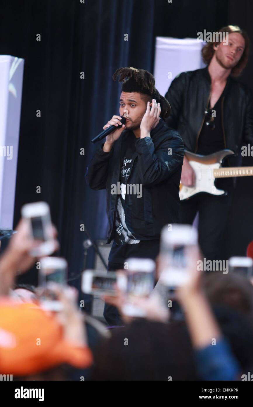 New York, NY, USA. 7th May, 2015. The Weeknd on stage for NBC Today ...