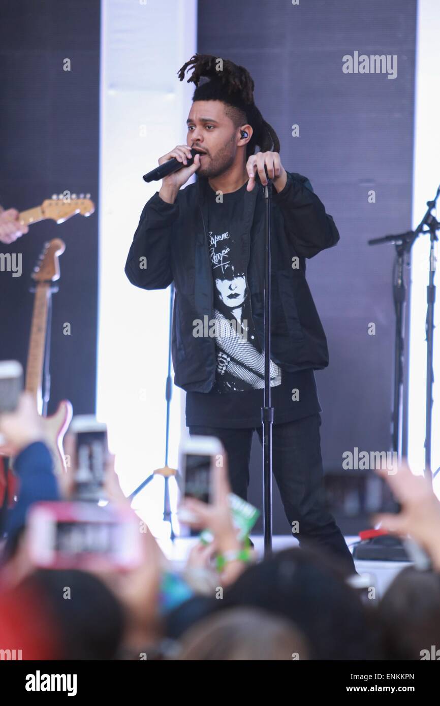 New York, NY, USA. 7th May, 2015. The Weeknd on stage for NBC Today ...