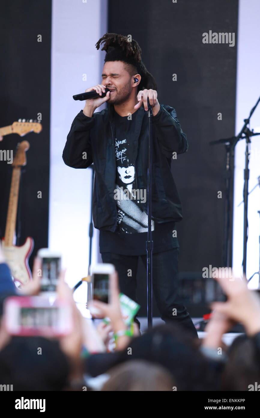 New York, NY, USA. 7th May, 2015. The Weeknd on stage for NBC Today ...