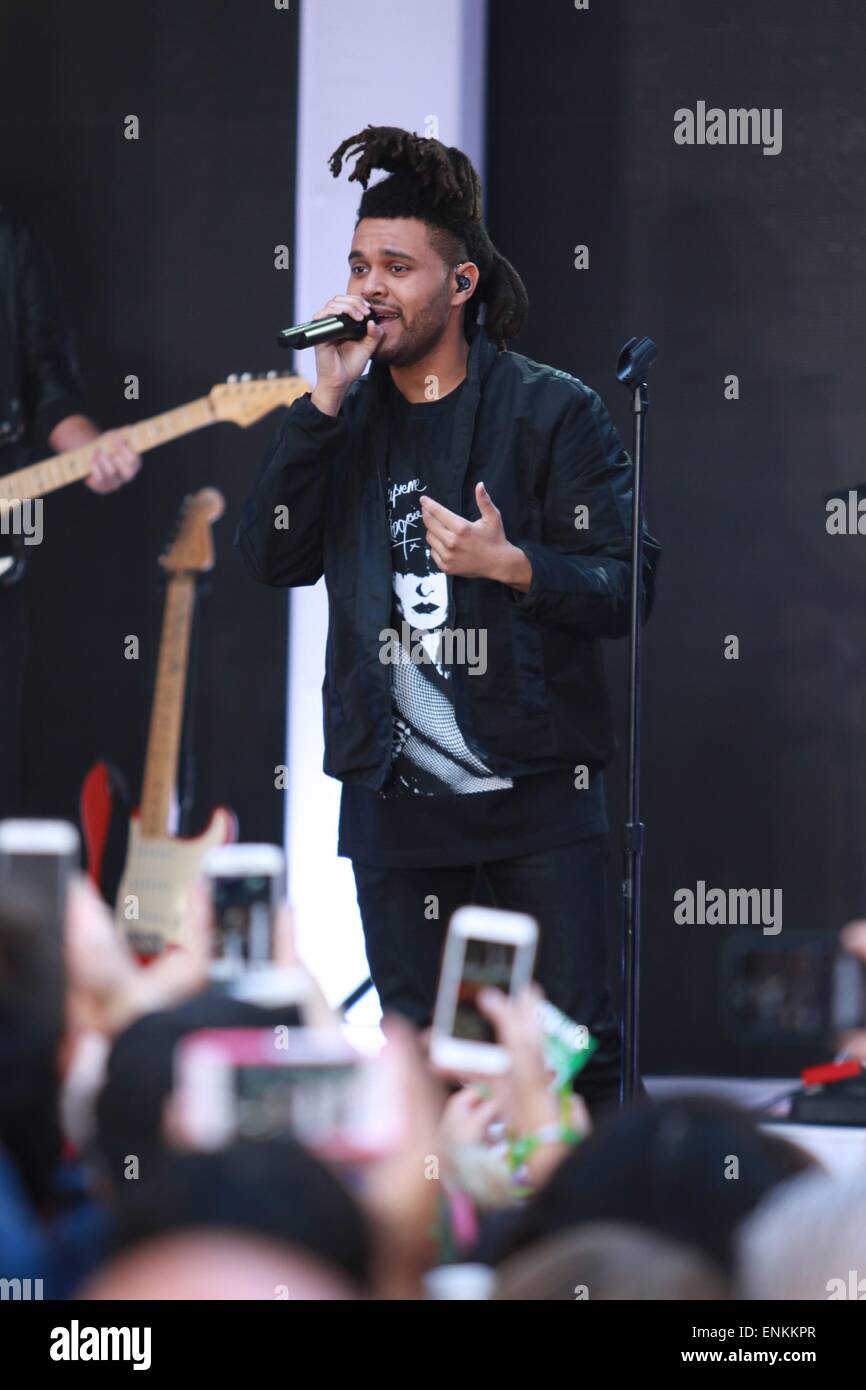 New York, NY, USA. 7th May, 2015. The Weeknd on stage for NBC Today ...