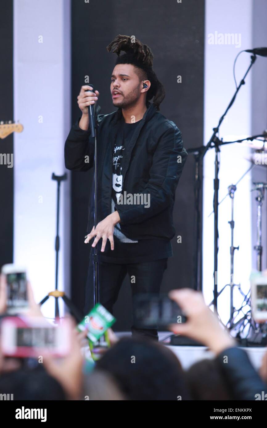 New York, NY, USA. 7th May, 2015. The Weeknd on stage for NBC Today ...